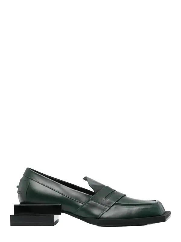 STEVENMA Steven Ma Leather Loafers - Green