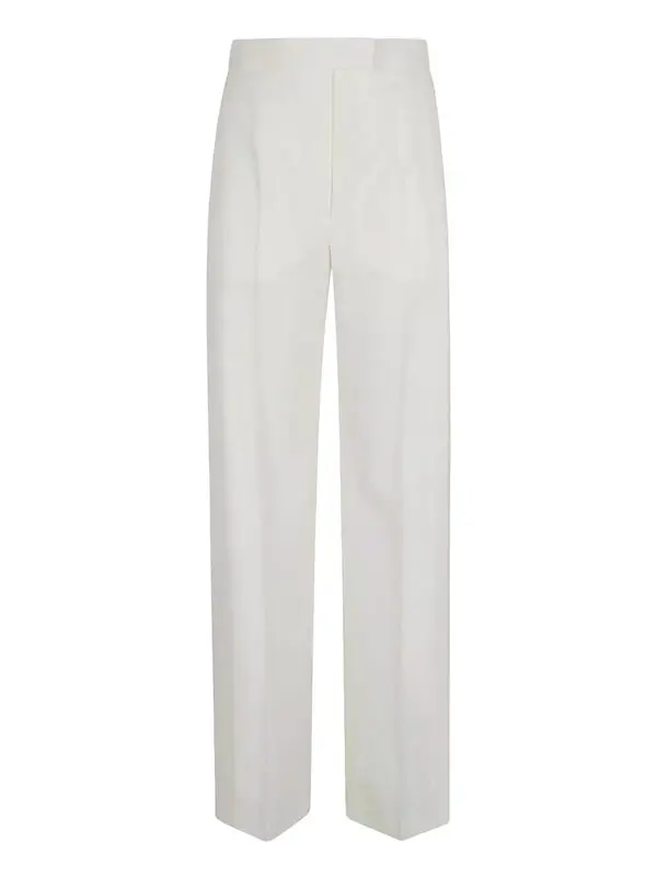 Alexander McQueen Wool Trousers - White