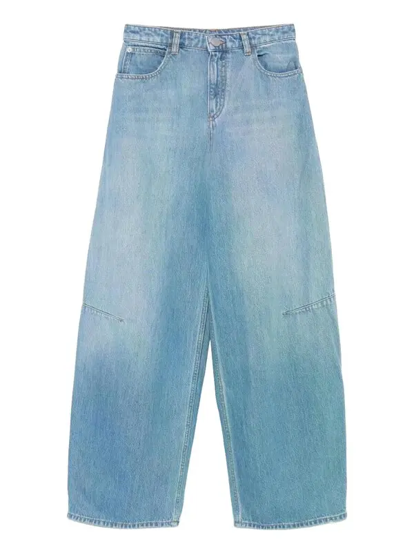 Emporio Armani Logo-patch Jeans - Blue