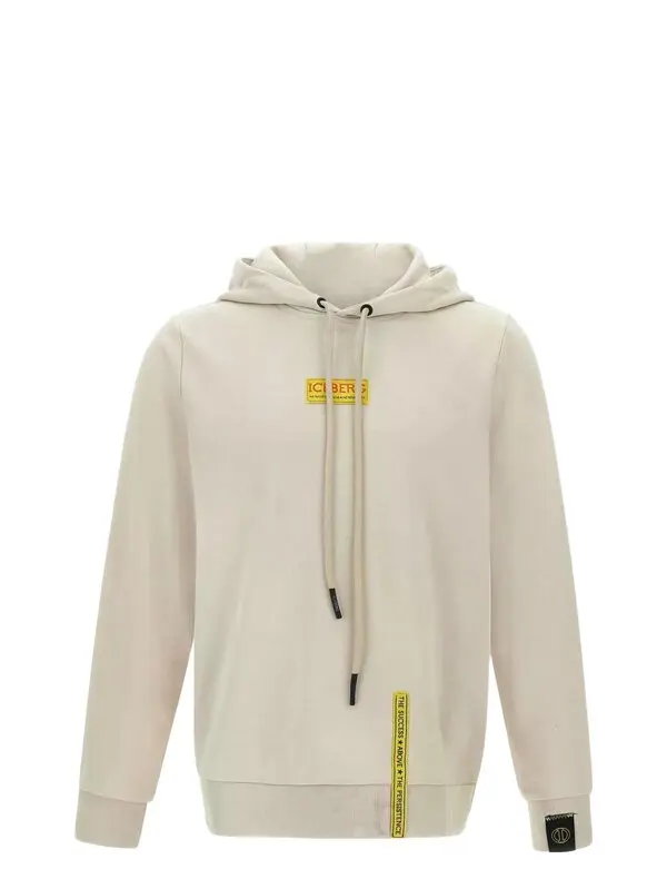 Iceberg Logo Hoodie - Neutrals