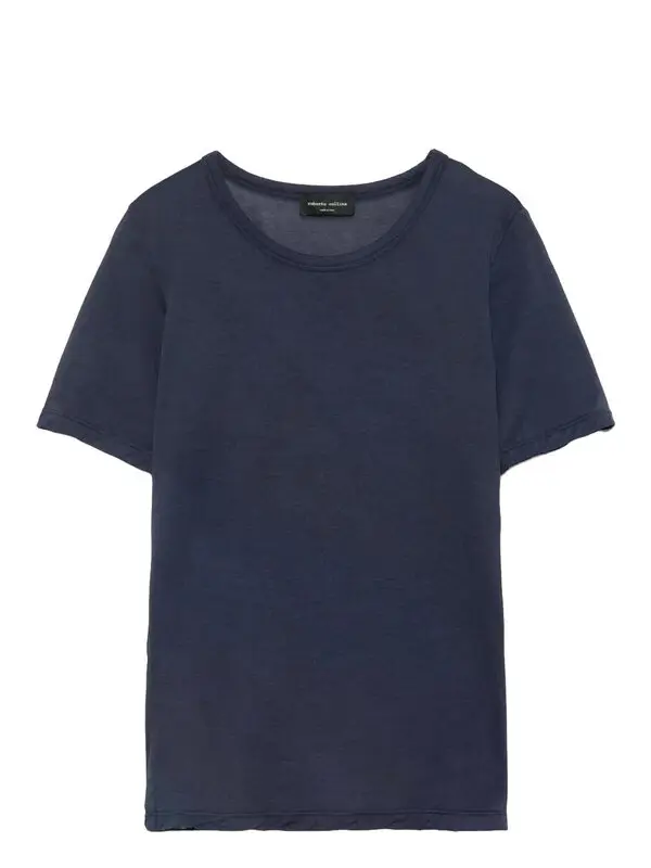 ROBERTO COLLINA Round-neck T-shirt - Blue