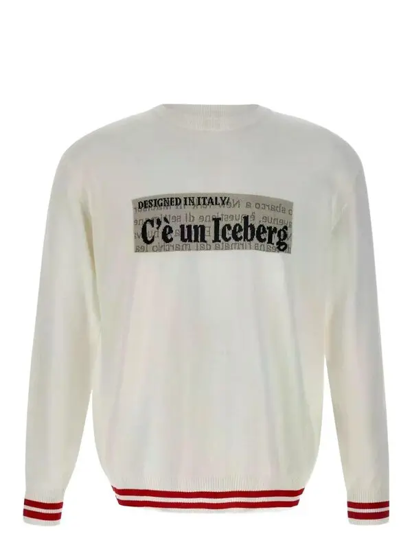 Iceberg Cotton Sweater - White