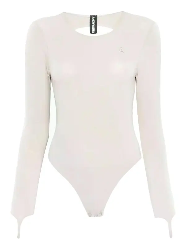 ANDREĀDAMO Long Sleeve Bodysuit - White