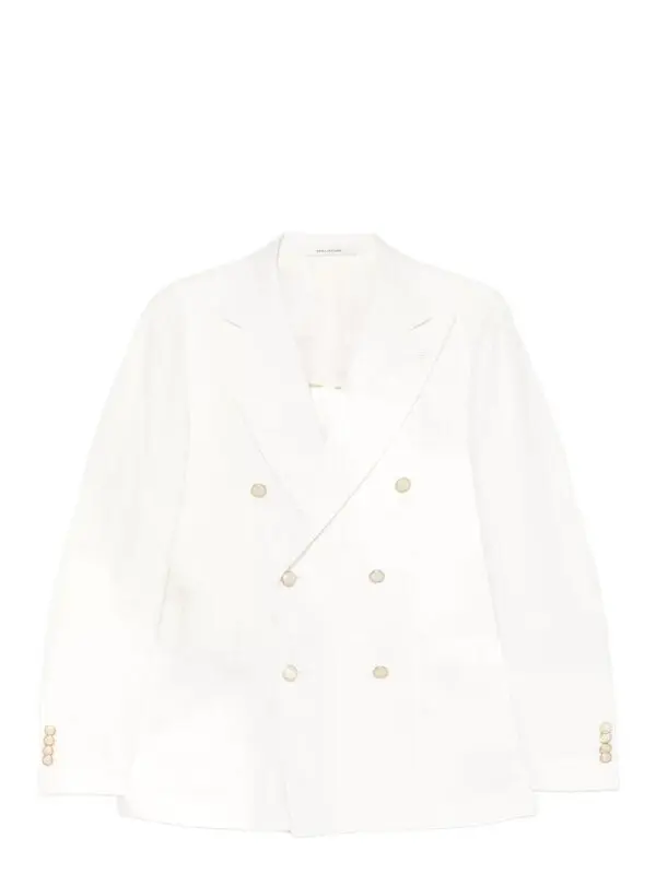 Tagliatore Twill Blazer - White