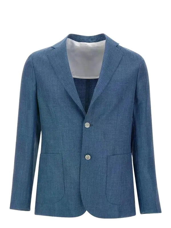 BARBA NAPOLI Single-breasted Blazer - Blue