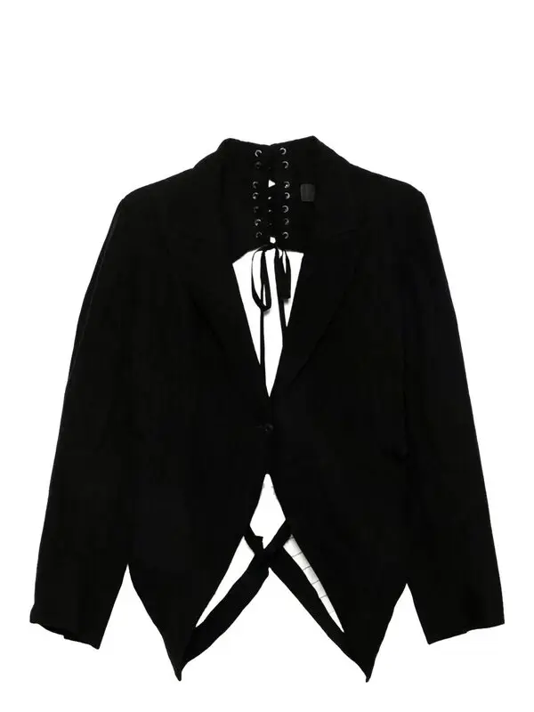 MARC LE BIHAN Cut-out Detail Jacket - Black