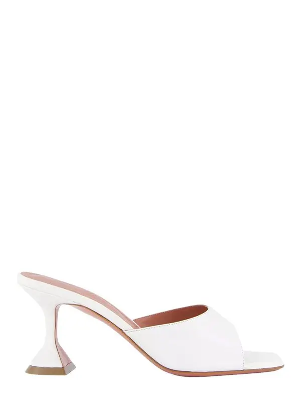 Amina Muaddi 70mm Lupita Sandals - White
