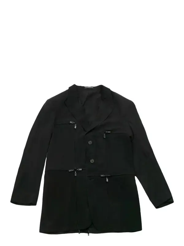 Yohji Yamamoto Zip-detail Blazer - Black