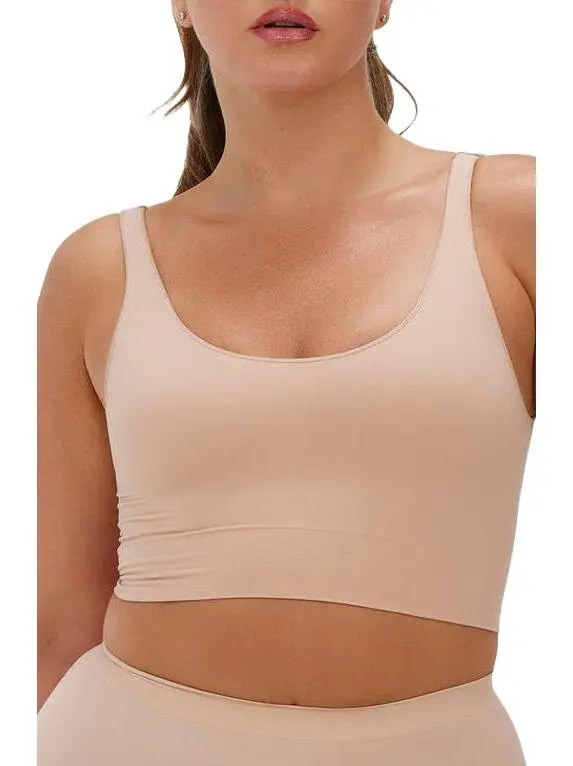 NOODY Noodyskin Seamless Body Smooth Scoop Neck Top - Nude