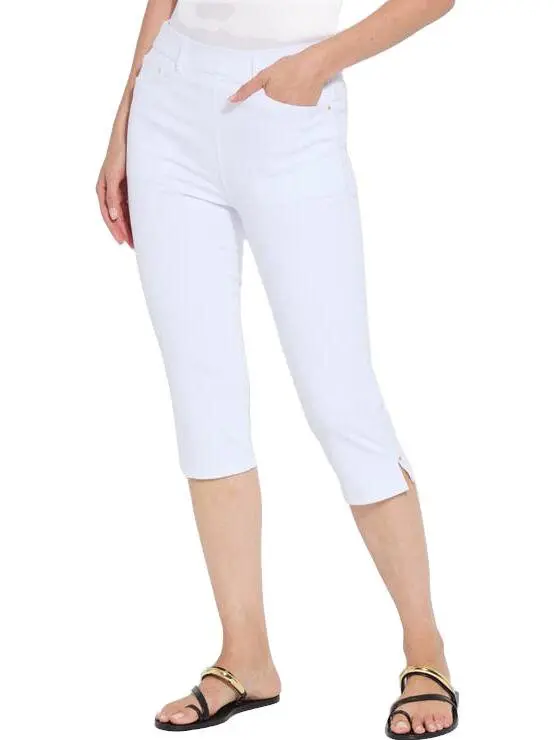 Lyssé Granada High-waist Capri Jeans - White