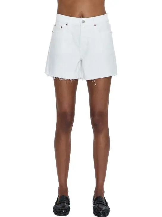 PISTOLA Kennedy Cutoff Denim Shorts - Antique White