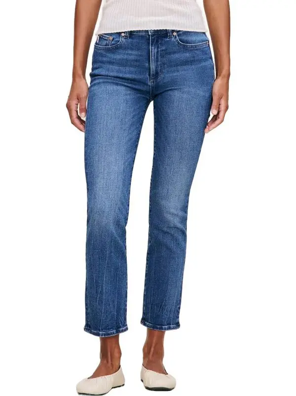 DL1961 Mara Straight Instasculpt™ Mid-rise Jeans - Palm Springs Dl Airbrushed