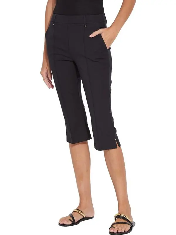 Lyssé Amanda High-waist Capri Trousers - Black
