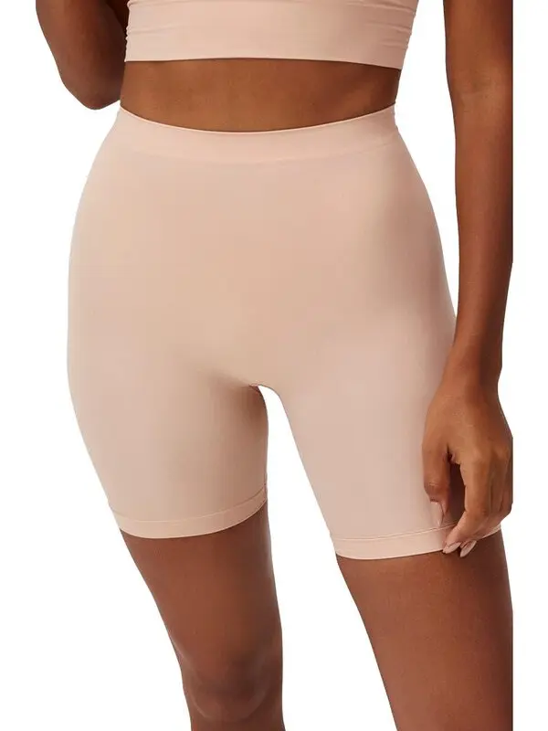 NOODY Seamless Sculpt Mid Shorts - Nude