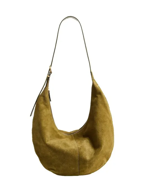 Madewell The Essential Curve Shoulder Bag - Aged Olive