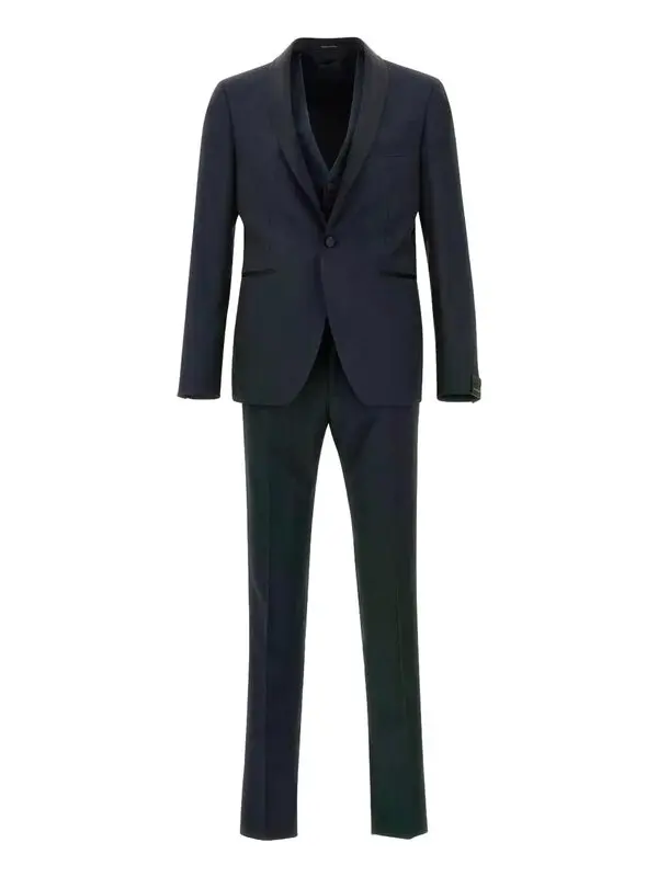 Tagliatore Single-breasted Three-piece Suit - Blue