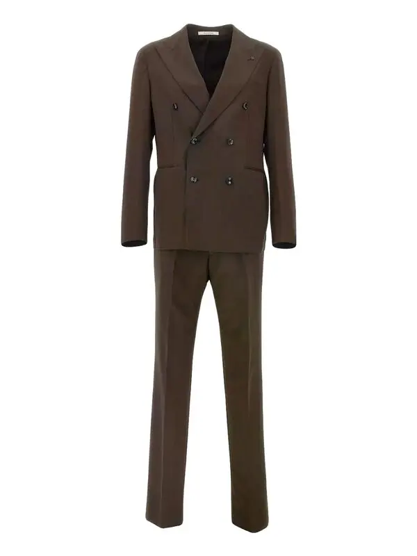 Tagliatore Wool Suit - Brown
