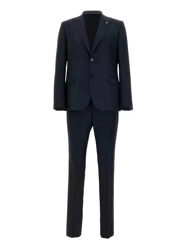 MANUEL RITZ Single-breasted Suit - Blue