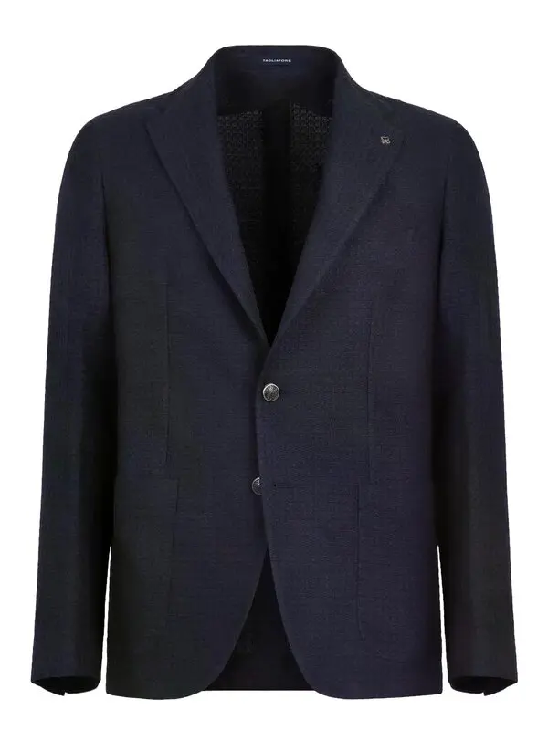 Tagliatore Peak-lapels Single-breasted Blazer - Blue