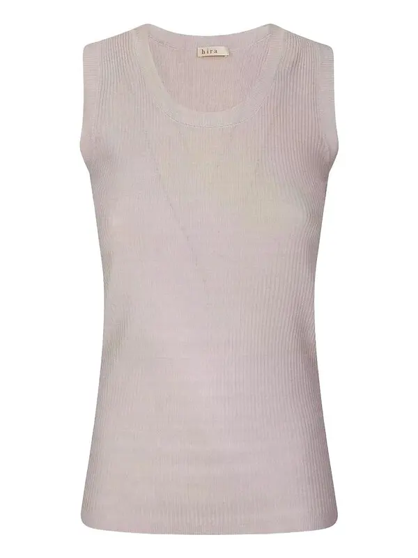 STEFANO MORTARI Ribbed Tank - Pink