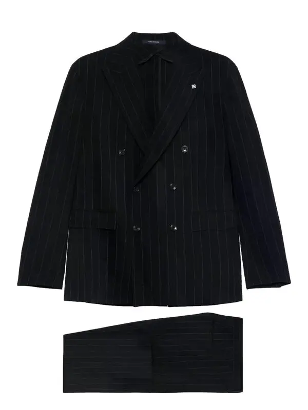 Tagliatore Pinstriped Suit - Blue
