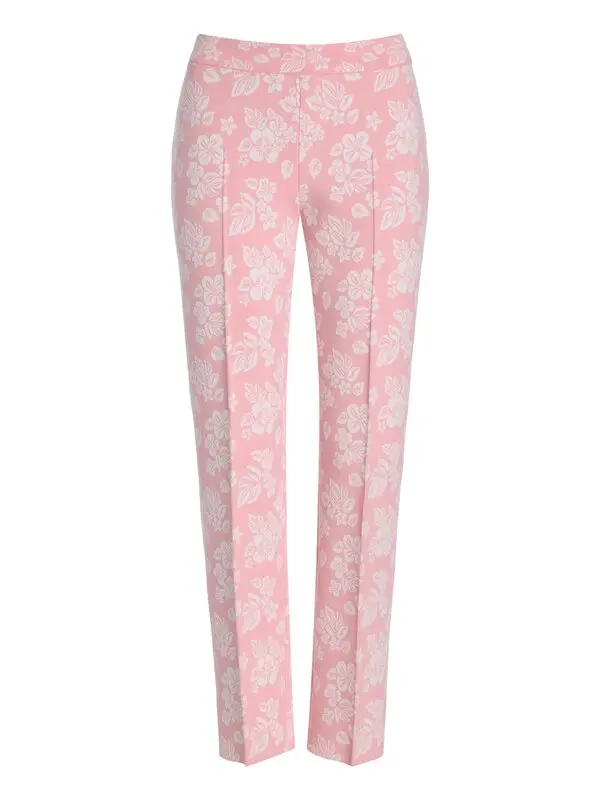 HIGH SPORT Floral Print Cropped Pants - Pink