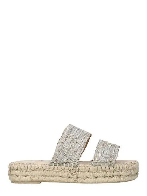 Manebí Double-strap Platform Sandals - Gold Comb