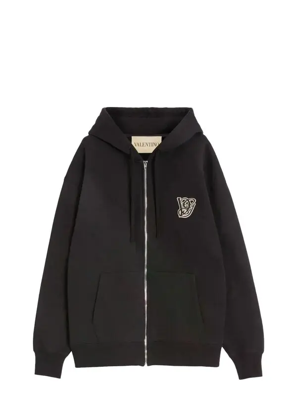 Valentino Garavani Patch Hoodie - Black