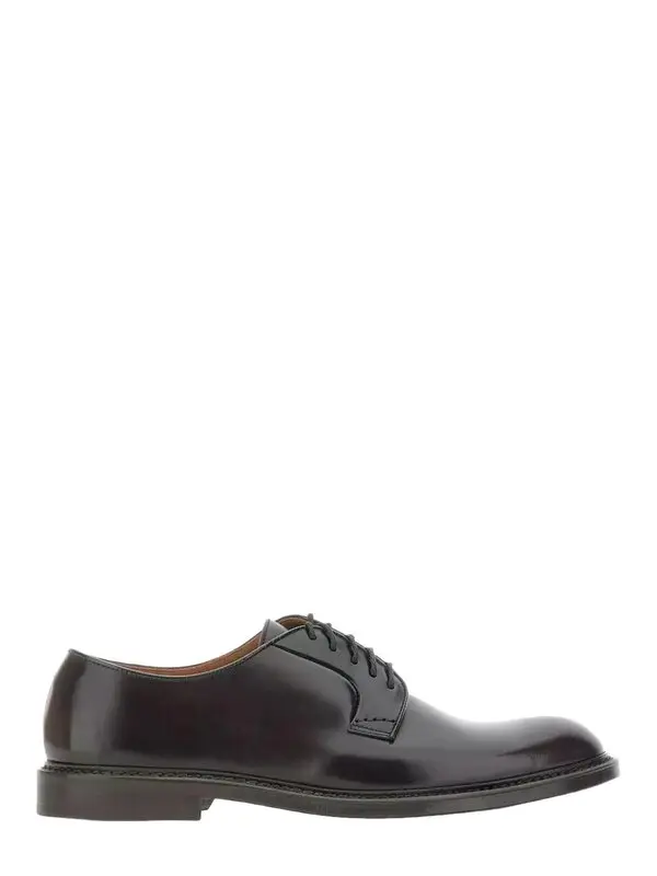 DOUCAL'S Leather Derby Shoes - Brown