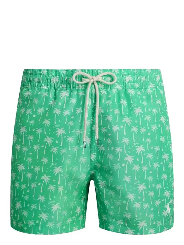 Polo Ralph Lauren Palm Tree Swim Shorts - Green