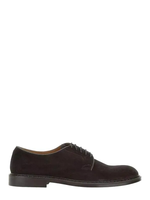 DOUCAL'S Leather Derby Shoes - Brown