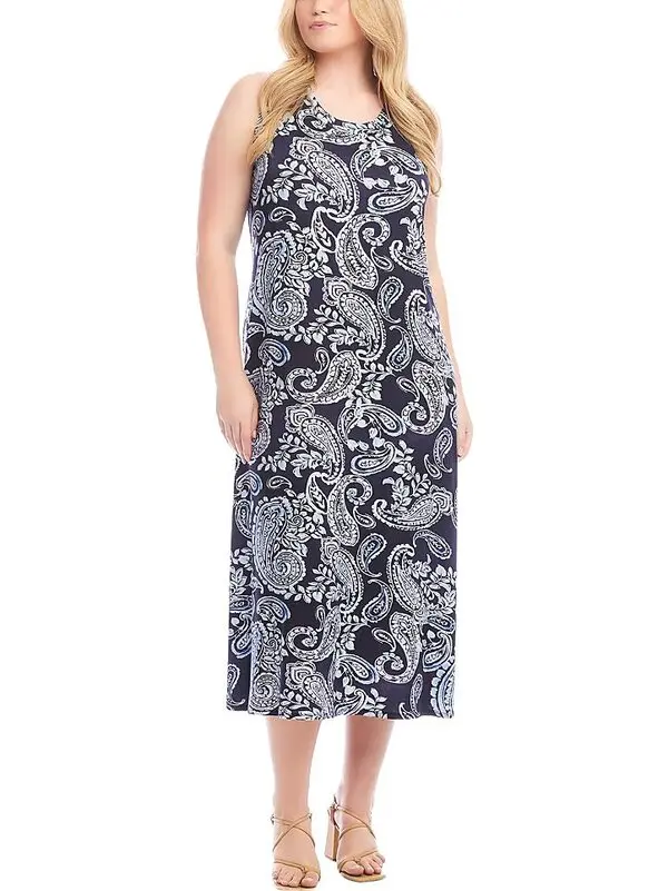 Karen Kane Sleeveless Midi Dress - Paisley