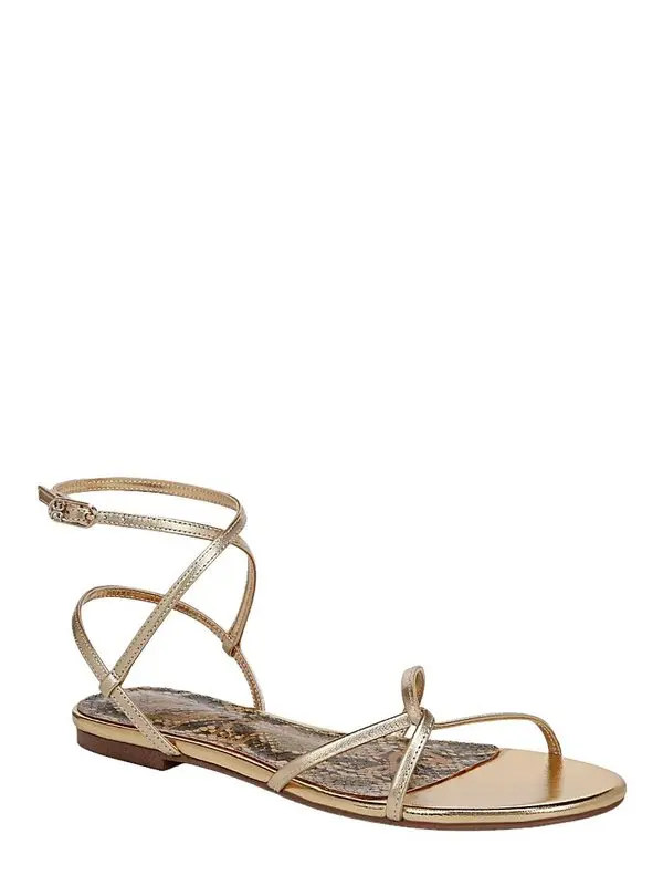 Sam Edelman Ellina Strappy Sandals - Amber Gold