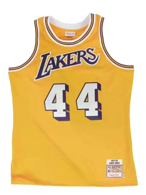 Mitchell & Ness Nba La Lakers 71 Jerry West Authentic Jersey Vest Top - Yellow