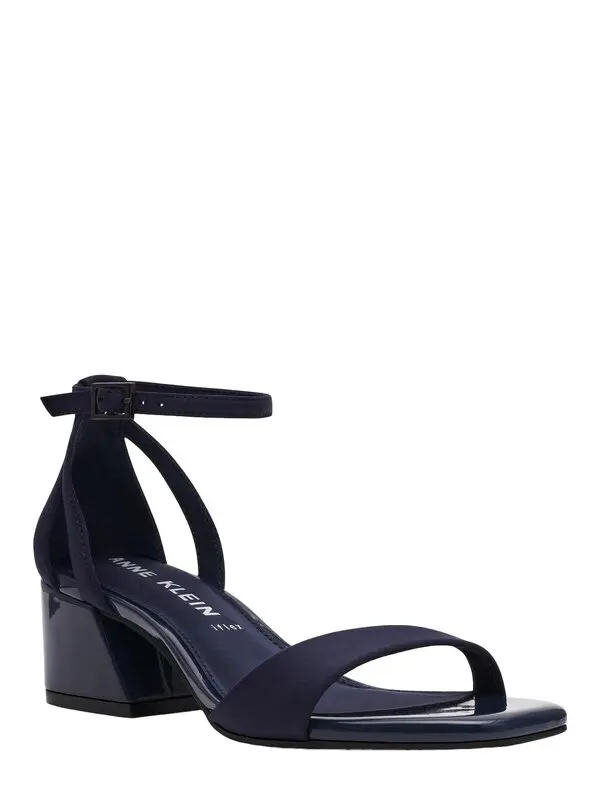 Anne Klein Ankle Strap Sandal - Navy