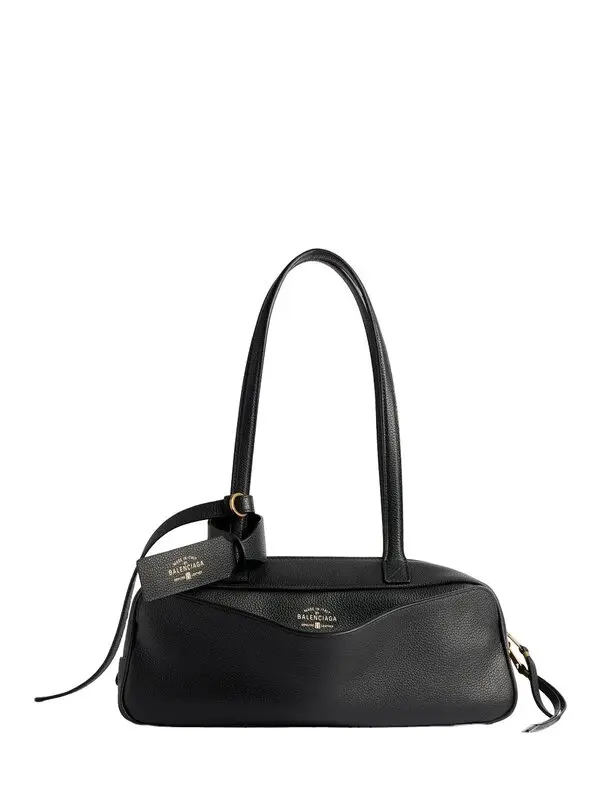 Balenciaga Small Leather Satchel - Black