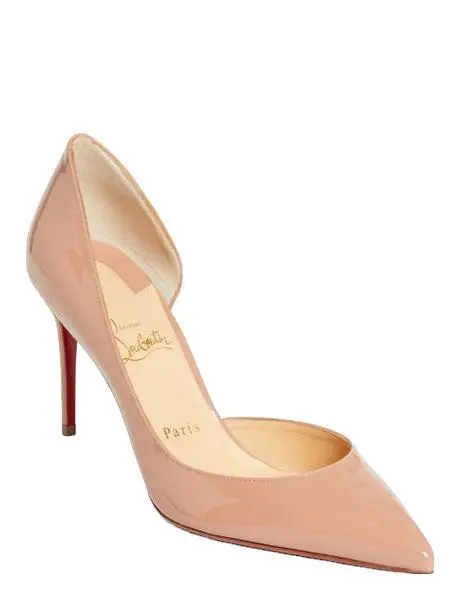 CHRISTIAN LOUBOUTIN Iriza Pointed Toe D'orsay Pump - Blush