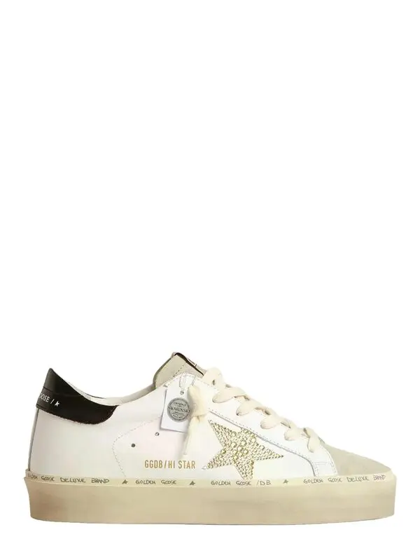 GOLDEN GOOSE Hi Star Leather Sneakers - White