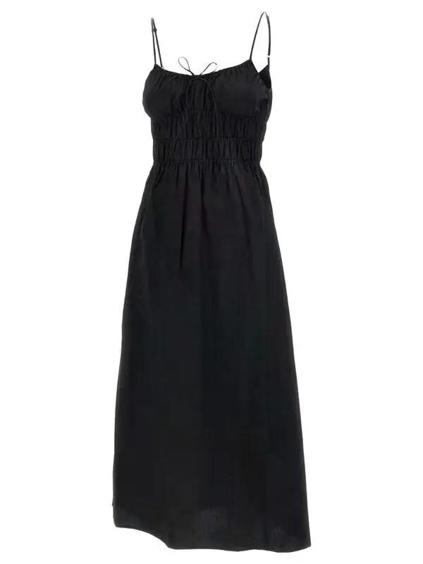 Faithfull The Brand Marianne Midi Dress - Black
