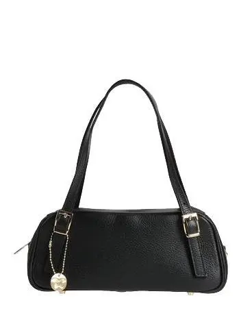 LAURA DI MAGGIO Leather Bowler Bag - Black