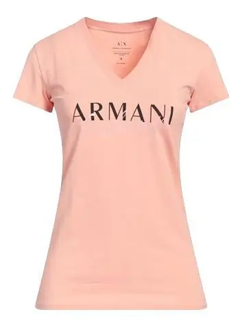 Armani Exchange Logo-print Stretch T-shirt - Pink