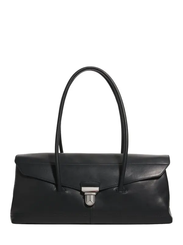 LEMAIRE Nappa Leather Gear Shoulder Bag - Black
