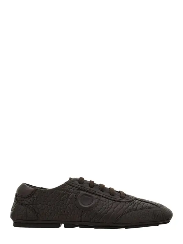 FERRAGAMO Lace-up Driver - Brown