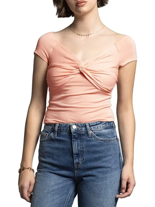 WEEKEND LOS ANGELES Adelina Twist Front Top - Muted Clay