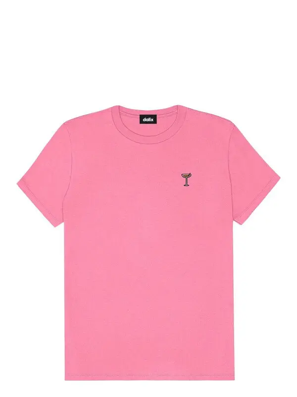 DALIX Coffee Martini Jersey Tee - Charity Pink