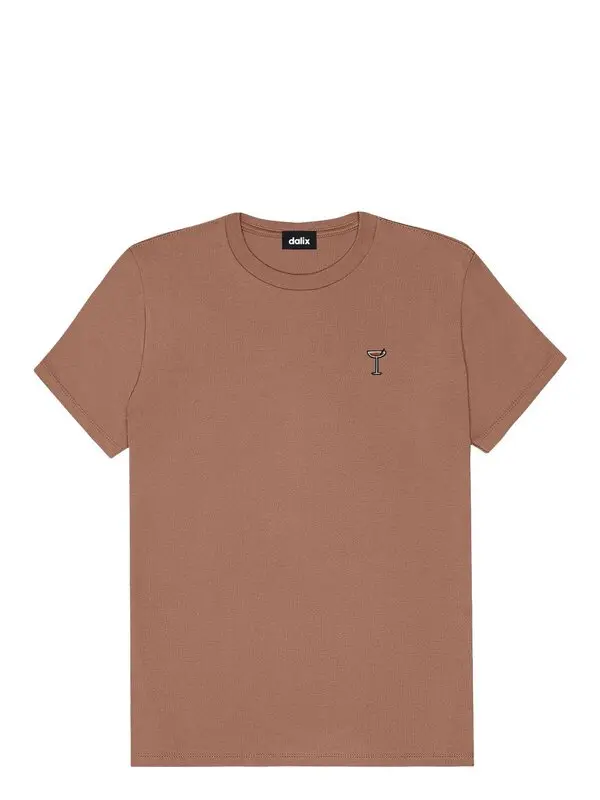 DALIX Coffee Martini Jersey Tee - Chestnut