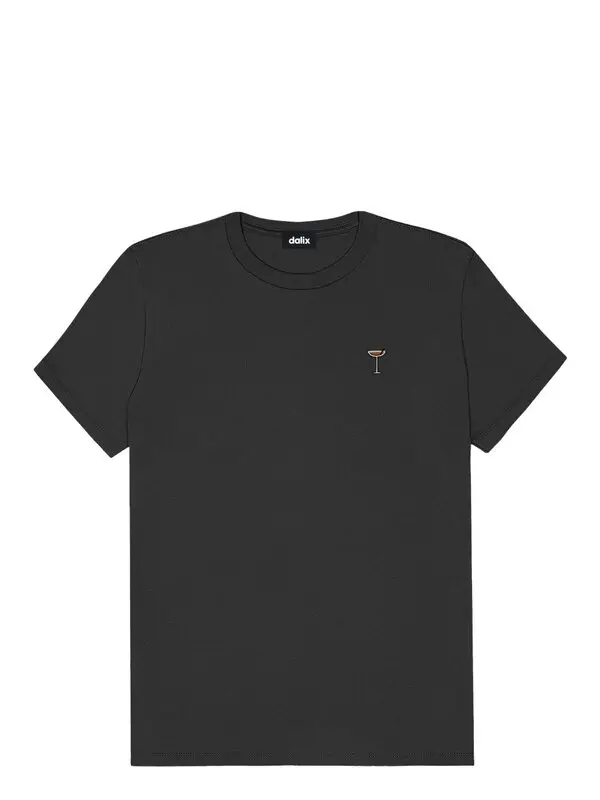 DALIX Coffee Martini Jersey Tee - Dark Gray