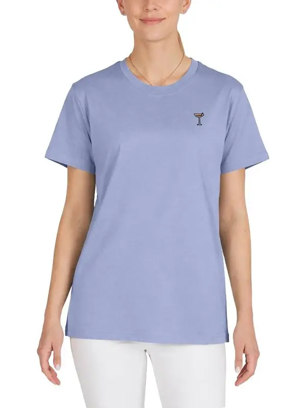 DALIX Relaxed Jersey Tee - Lavender Blue