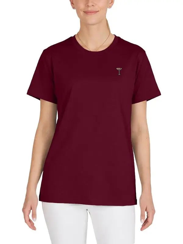 DALIX Relaxed Jersey Tee - Maroon