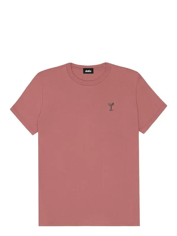 DALIX Coffee Martini Jersey Tee - Mauve